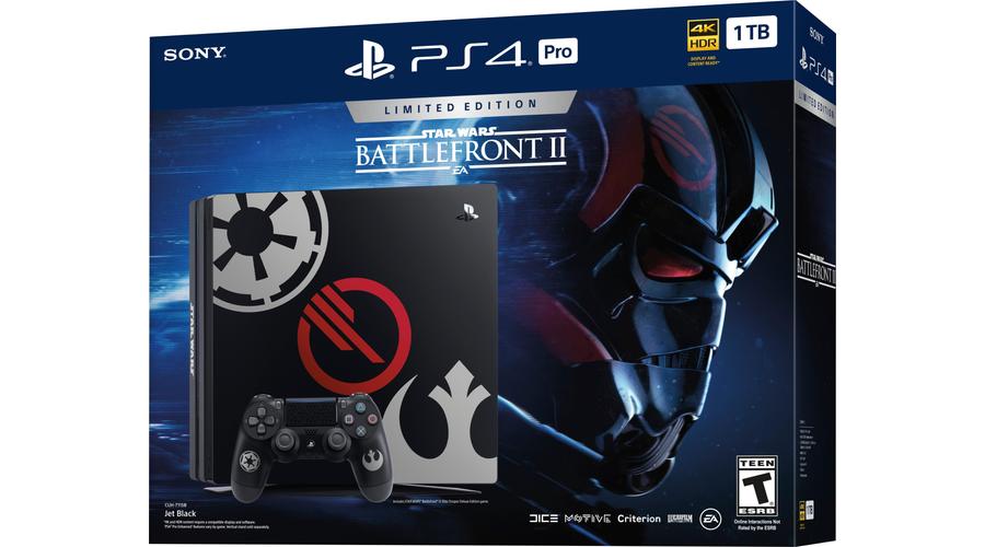 PlayStation 4 Pro Star Wars Battlefront II Deluxe Limited Edition 1TB ...