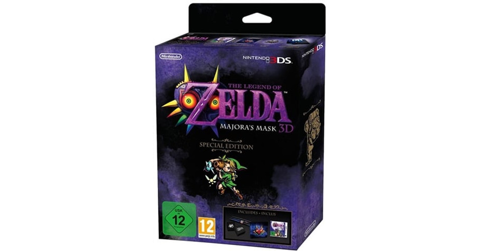 Legend Of Zelda Majora's Mask 3D Special Edition w/ Badge & Poster ...